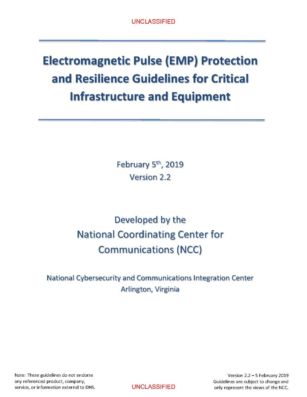2019-02-05-EMP-Protection-and-Resilience-Guidelines-v2_2-5-Feb-2019-Final-pdf | Secure the Grid