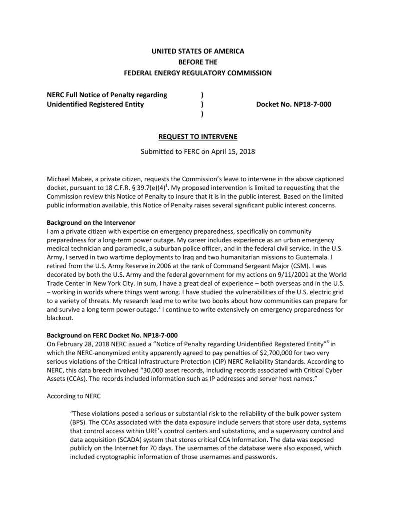 FERC-Docket-NP18-7-Final-pdf | Secure the Grid