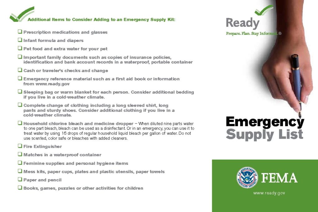 FEMA Checklist pdf Secure The Grid FEMA Checklist pdf Secure The Grid