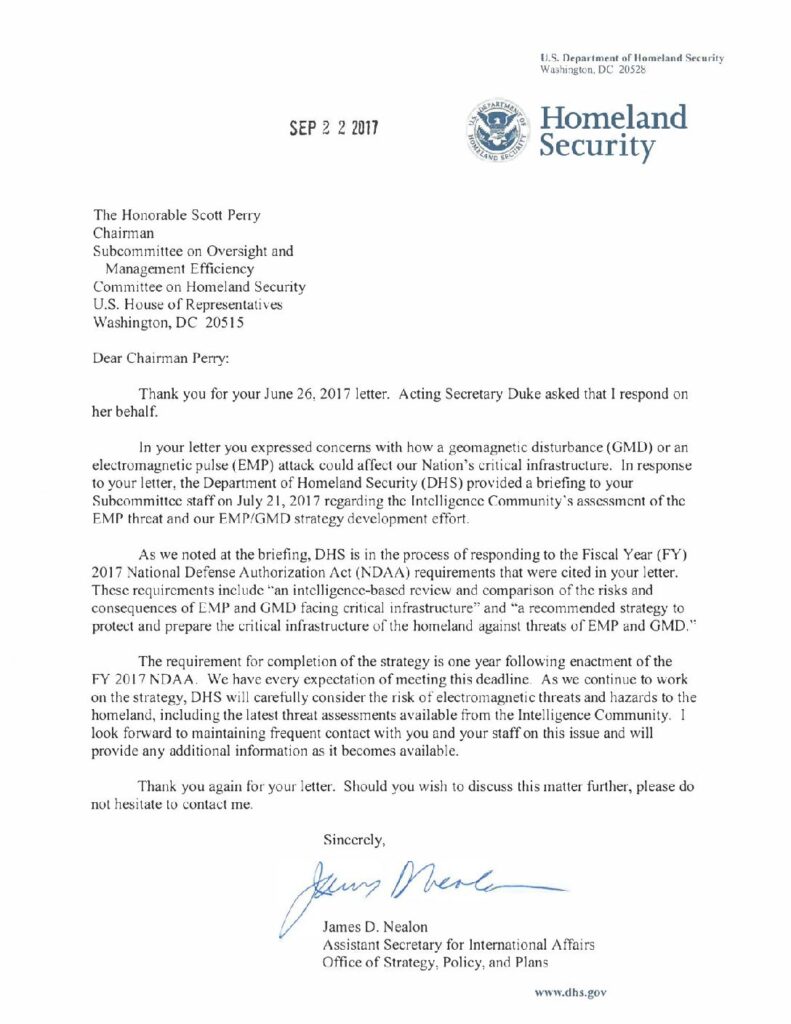 2017-09-22-Letter-from-DHS-to-Rep-Scott-Perry-pdf | Secure the Grid