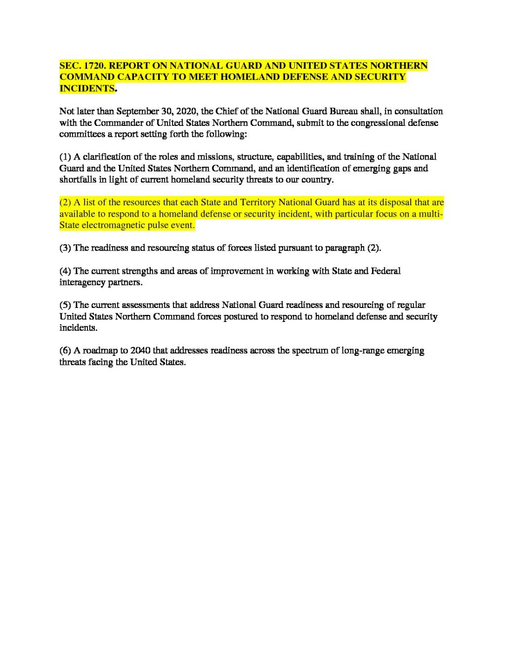NDAA2020-Sect-1720-US-NORTHCOM-and-NG-Report-on-EMP-Preparedness-pdf ...