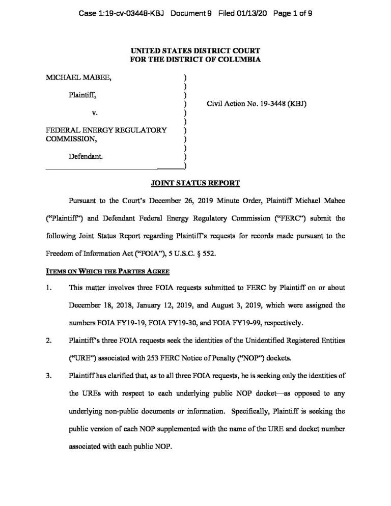 2020-01-13-Doc-9-Joint-Status-Report-pdf | Secure the Grid