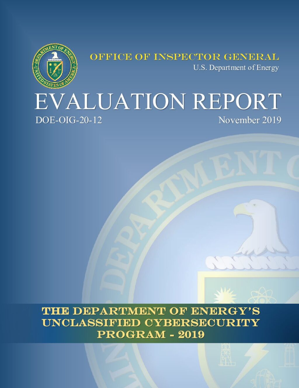 DOE-OIG-20-12-pdf | Secure the Grid