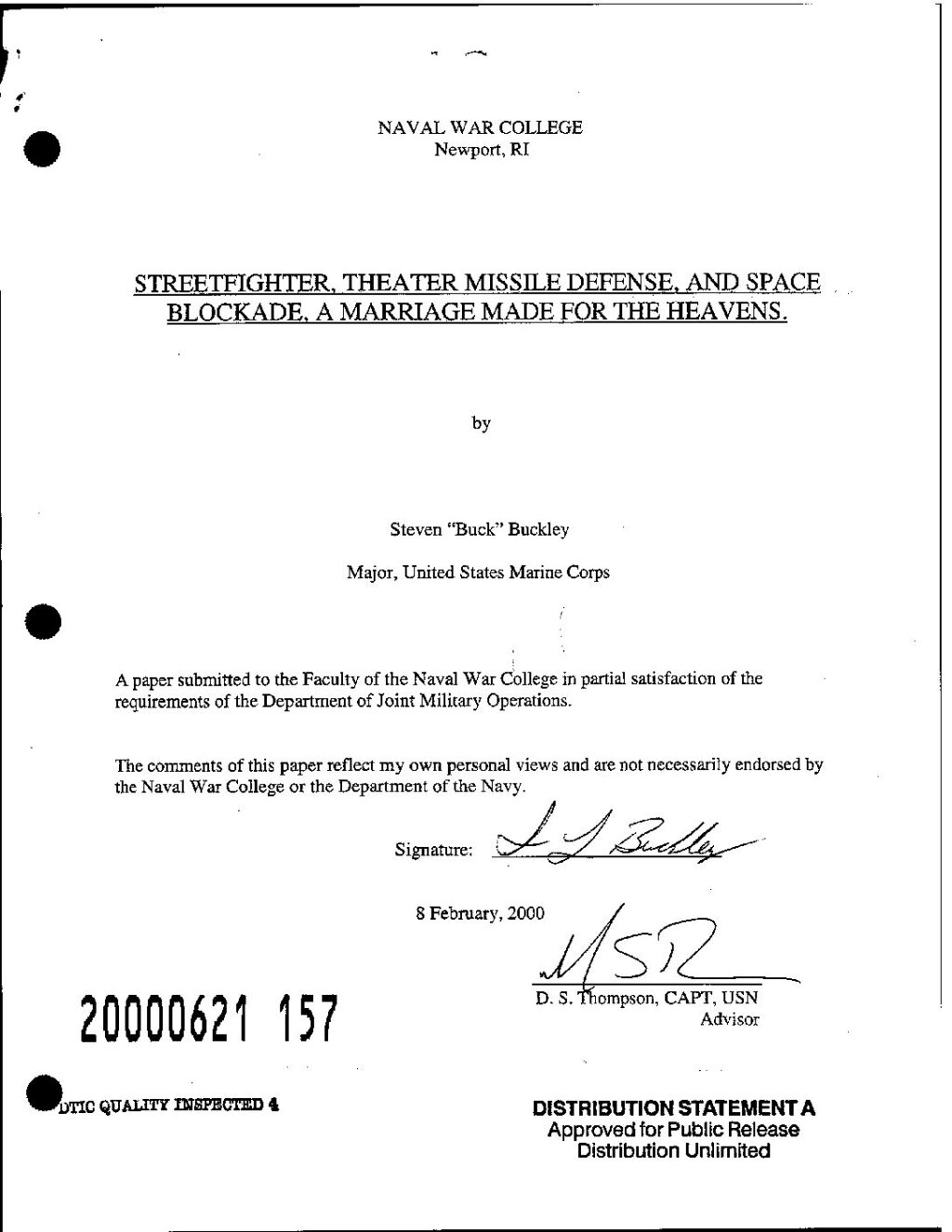 Major-Steven-Buckley-USMC.-Streetfighter-Theater-Missile-Defense-and ...