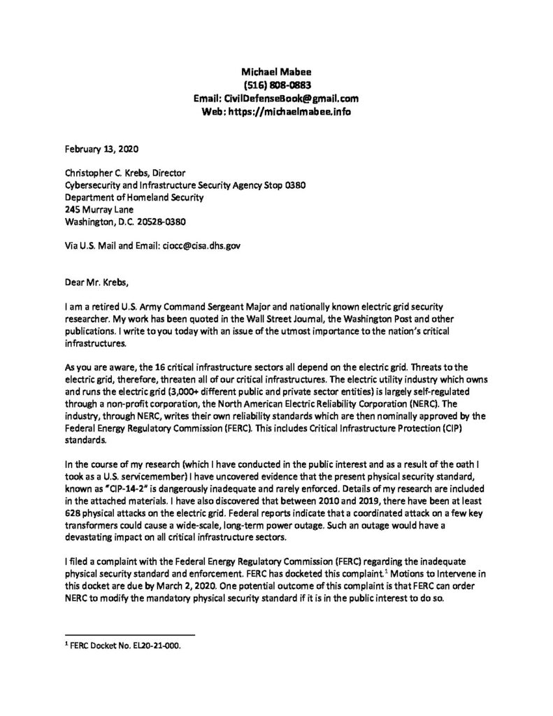 2020-02-13-CISA-Letter-pdf-1 | Secure the Grid
