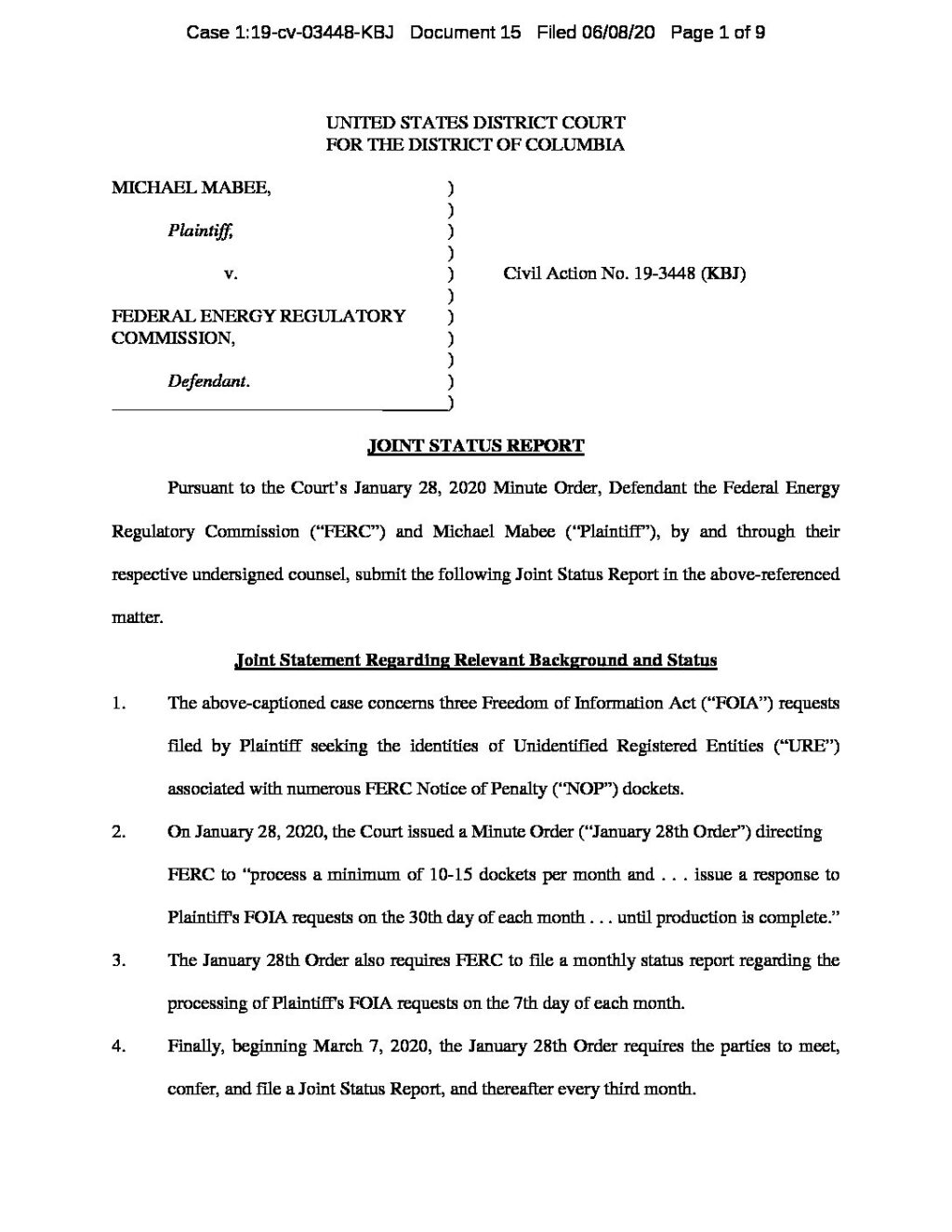 2020-06-08-Doc-15-Joint-Status-Report-pdf | Secure the Grid