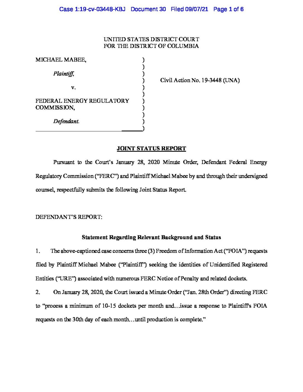 2021-09-07-Doc-30-Joint-Status-Report-pdf | Secure the Grid